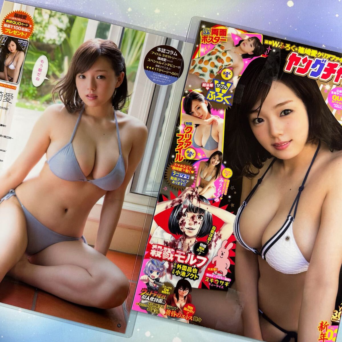 高品質ラミネート処理 篠崎愛 ヤングチャンピオン 2018年2号 雑誌 切り抜き 15P B5フィルム 水着 グラビア アイドル 芸能人 女優(タレント)｜売買されたオークション情報 ...