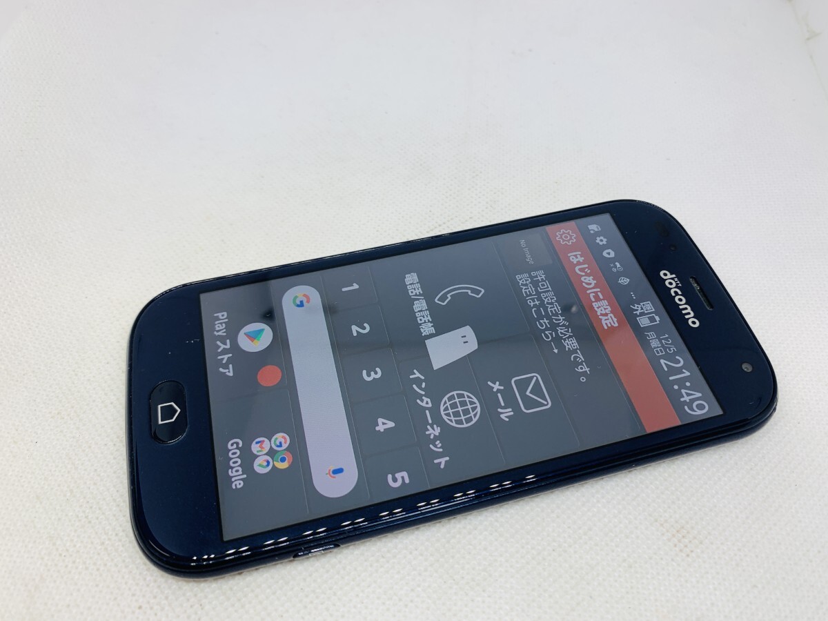 Yahoo!オークション - 送料無料 docomo F-42A ブルー 0004270001296 S...