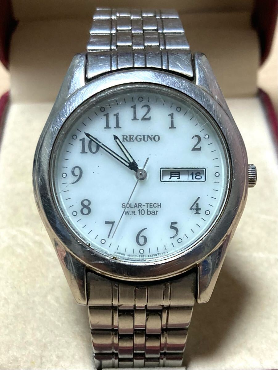Yahoo!オークション - REGUNO SOLAR-TECK メンズウォッチ ②