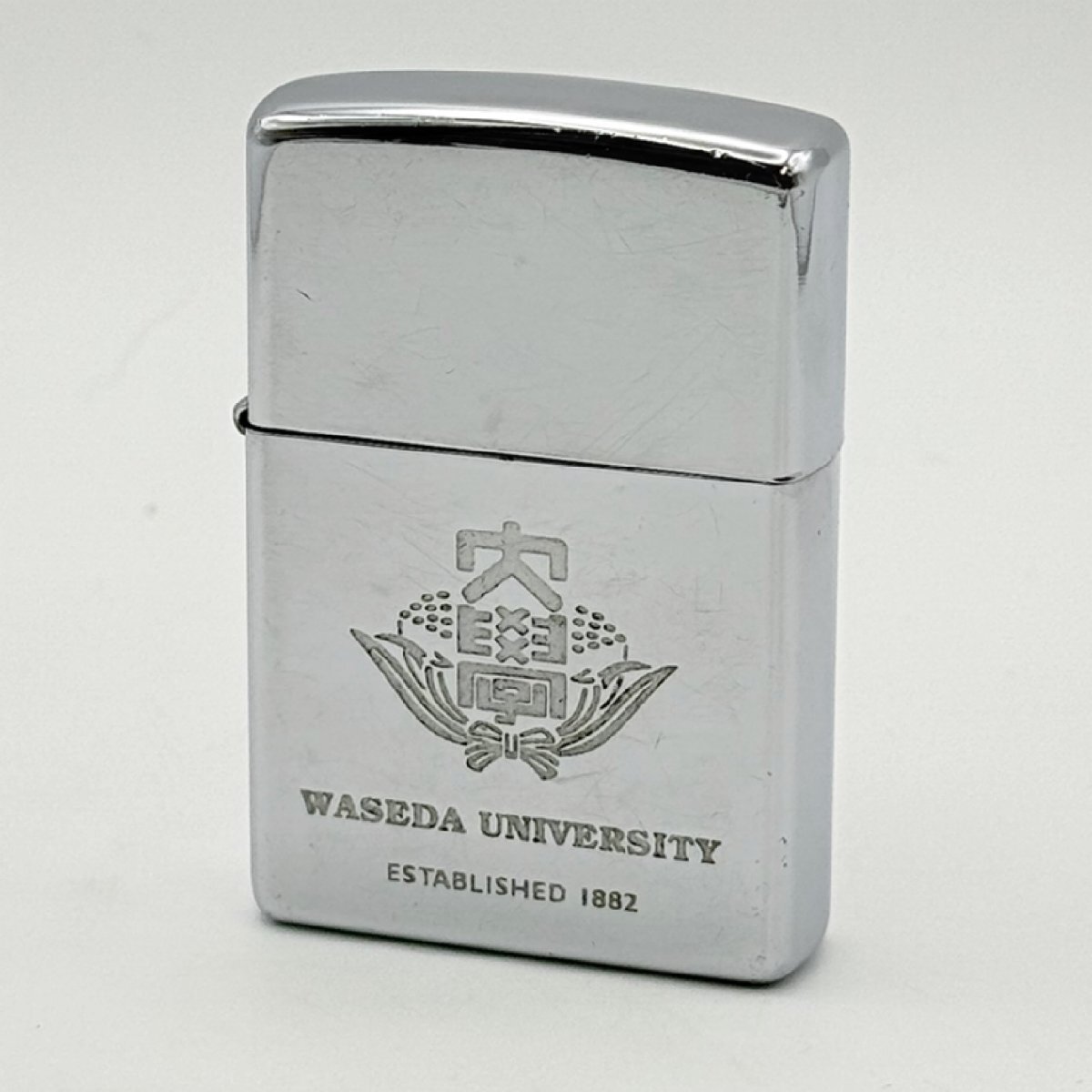 Yahoo!オークション - Zippo/ジッポー/WASEDA UNIVERSITY/早稲田大学/...