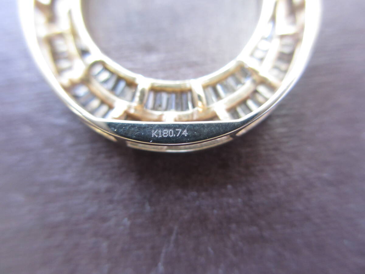 Yahoo!オークション - K18 18金 750 トップ 総重量 2.8g バケット ダ...