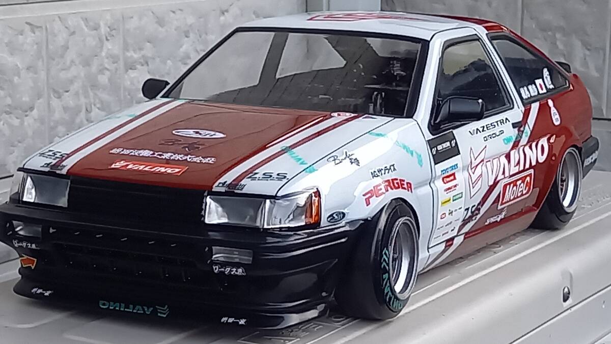 Yahoo!オークション - Pandora rc トヨタ AE86 3ドア レビン 1/10 D1風...