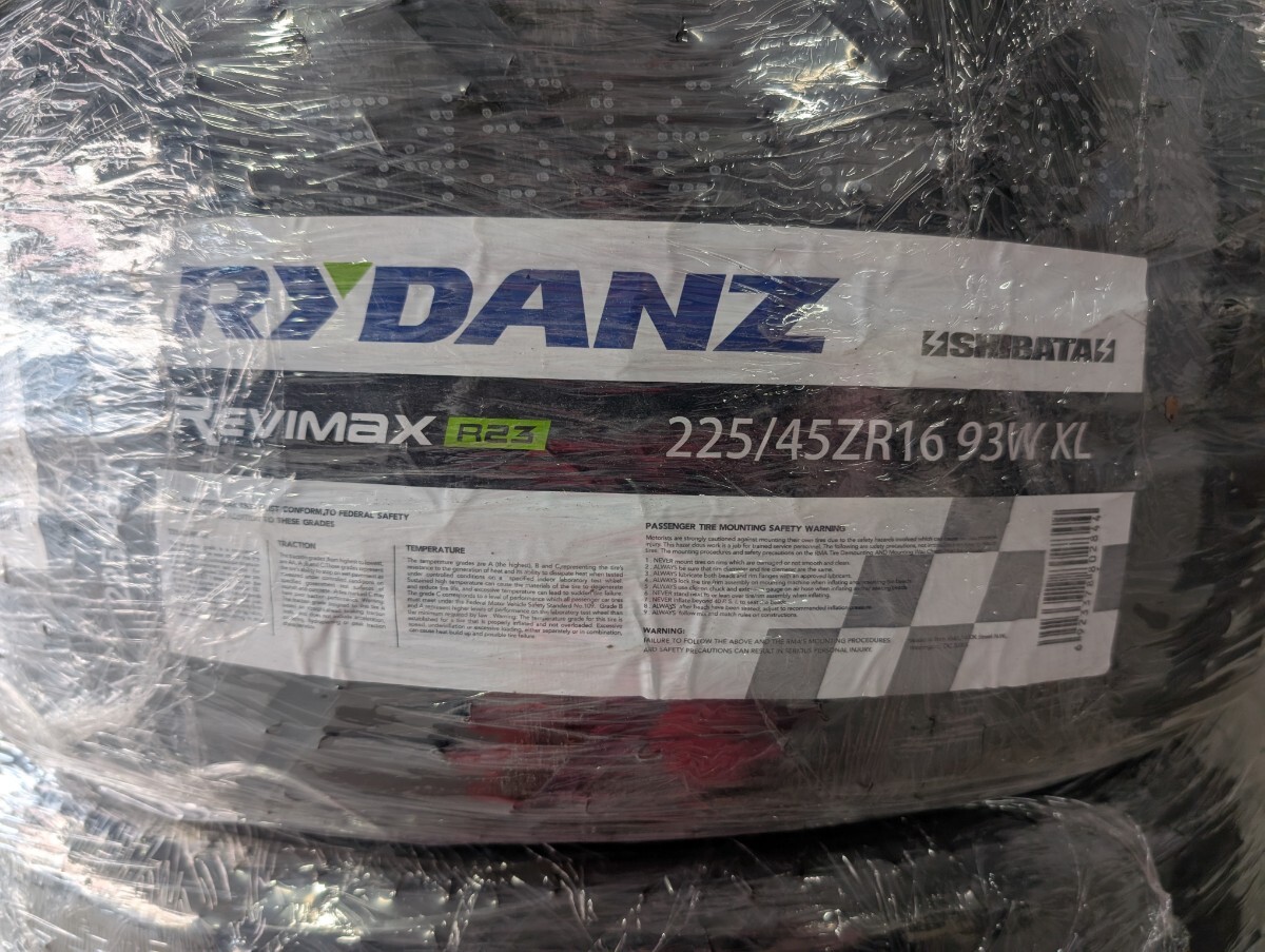 Yahoo!オークション - 【新品】4本セット 225/45R16 シバタイヤ R23 20...