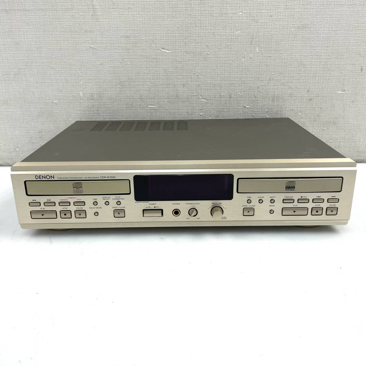 Yahoo!オークション - DENON CDR-W1500 CDレコーダー 説明書付き デノ...