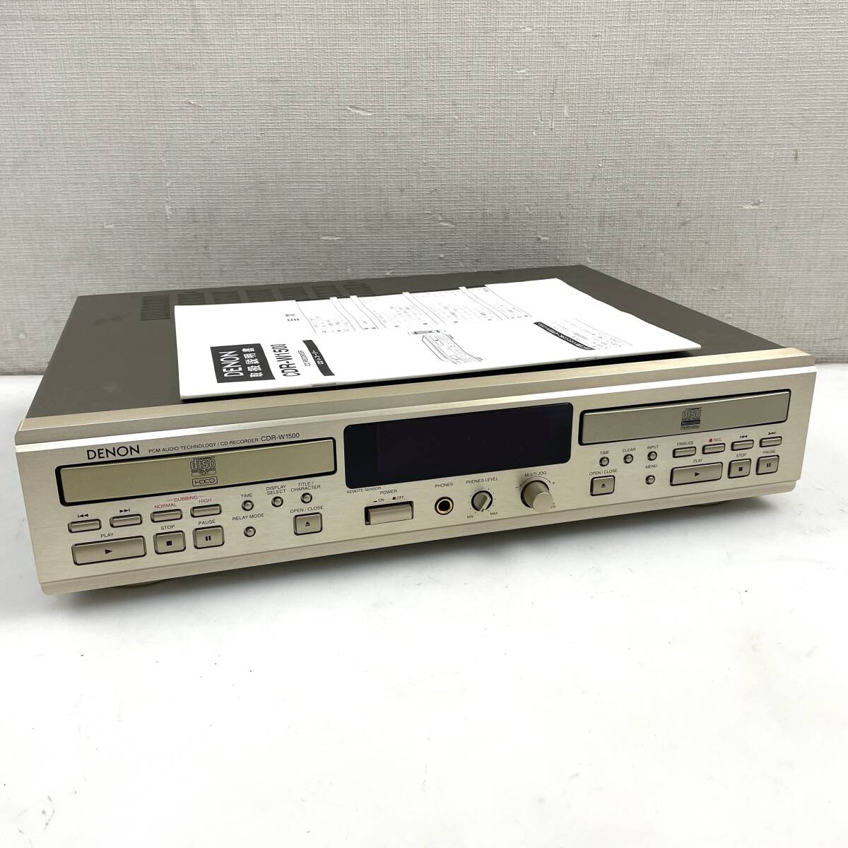 Yahoo!オークション - DENON CDR-W1500 CDレコーダー 説明書付き デノ...