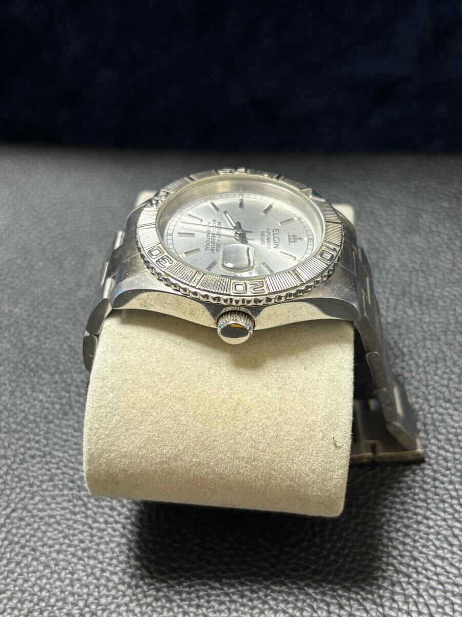 Yahoo!オークション - ELGIN エルジン 腕時計 自動巻き FK-1135-SL 稼...