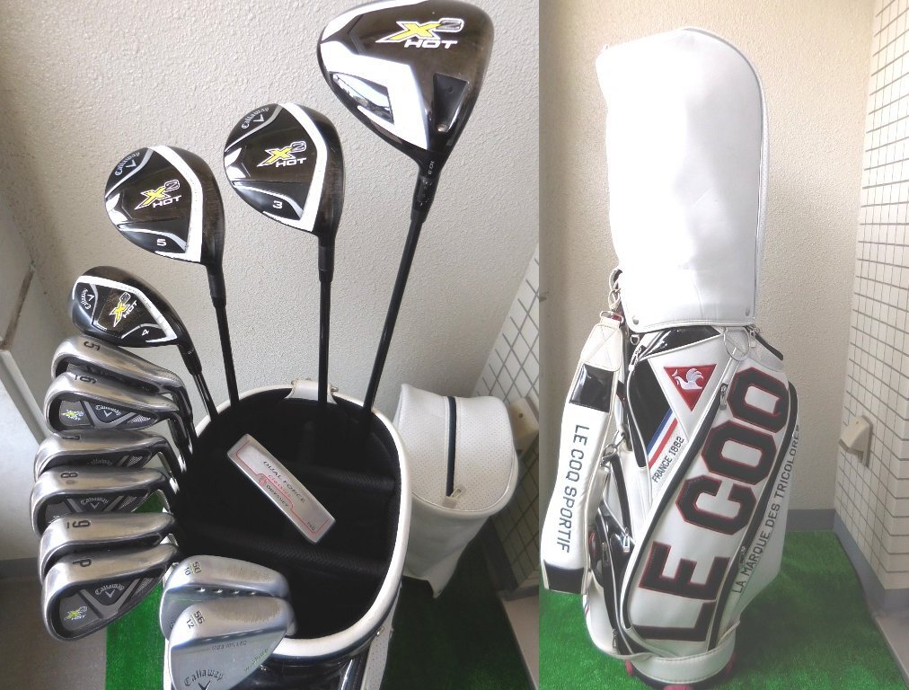 Yahoo!オークション - ルコックキャディバッグ キャロウェイ・X2HOT OD...