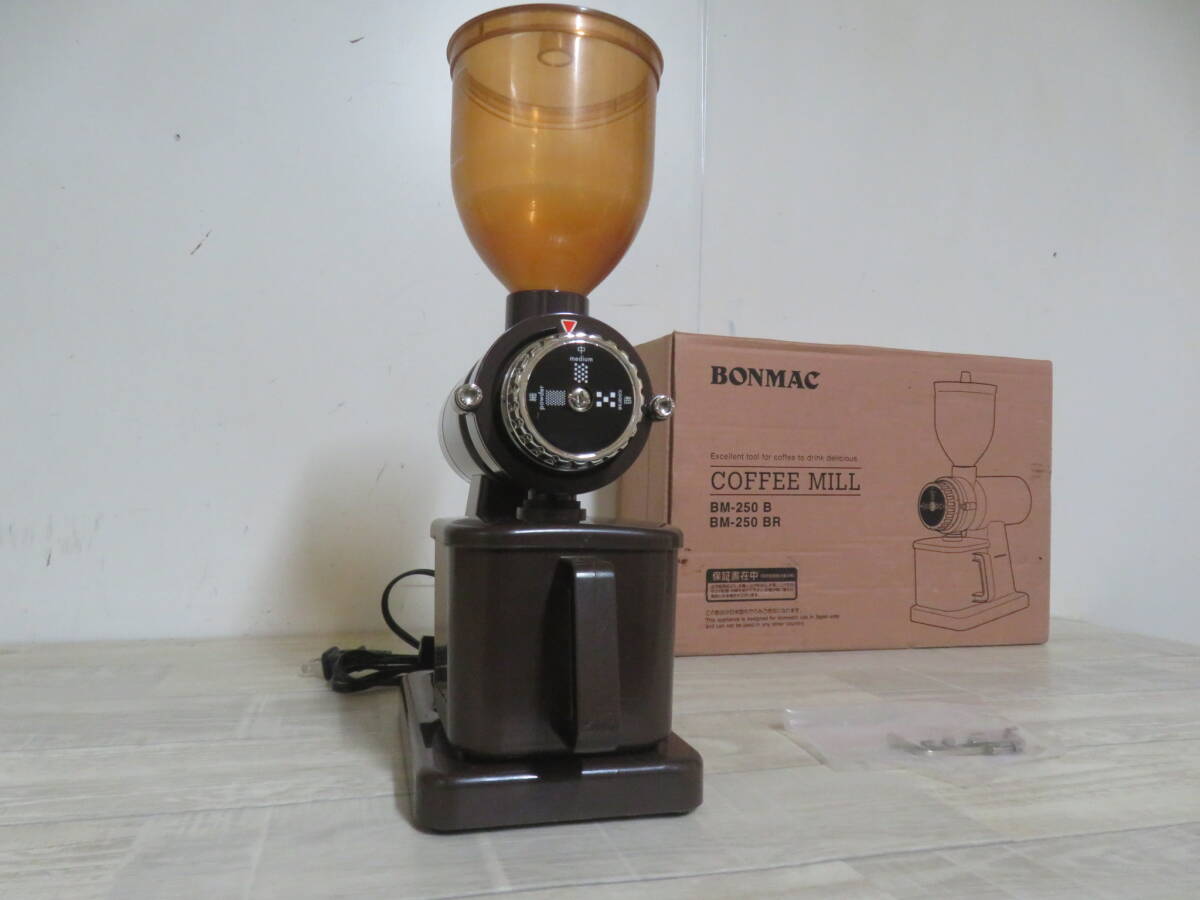 Yahoo!オークション - BONMAC ボンマック COFFEE MILL 電動コーヒーミ...