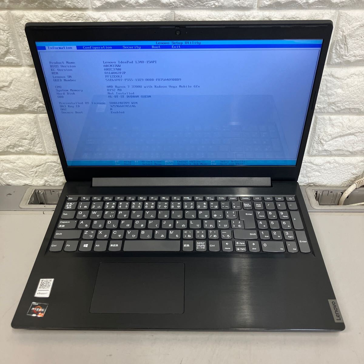 Yahoo!オークション - P97 Lenovo IdeaPad L340-15API 81LW AMD Ryzen ...