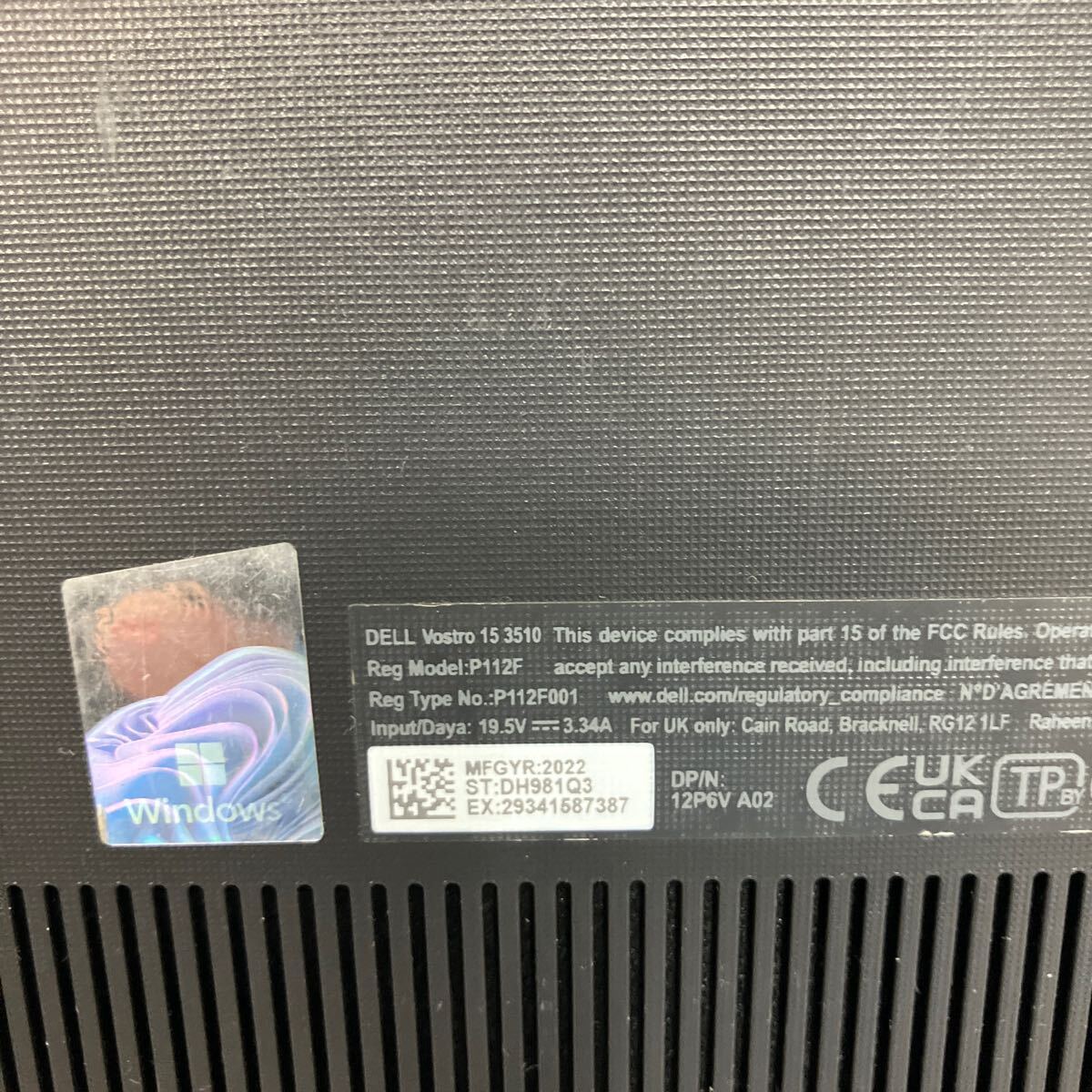 Yahoo!オークション - R27 DELL vostro 15 3510 P112F core i5 1135G7 ...