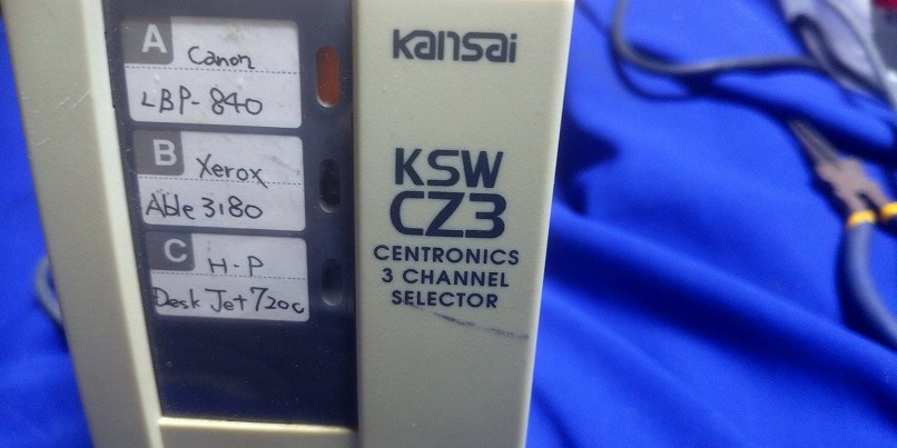 Yahoo!オークション - KANSAI KSW CZ3 CENTRONICS 3CHANNEL SELECTOR ...