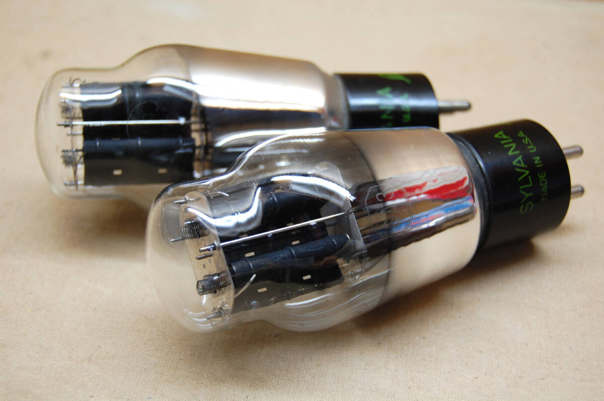 Yahoo!オークション - 真空管 SYLVANIA 6A3 Black Plate Spring Hangin...