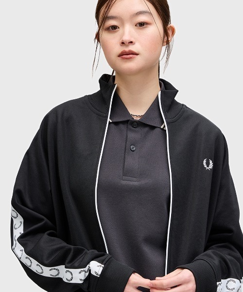 Yahoo!オークション - 「FRED PERRY」 ジャージブルゾン X-LARGE ブラ...