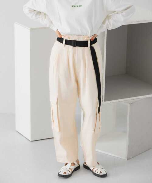 Yahoo!オークション - 「KBF」 パンツ ONE アイボリー レディース