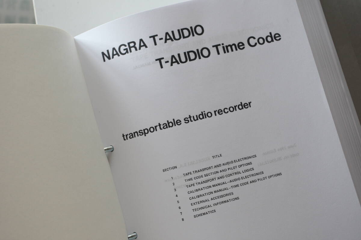 Yahoo!オークション - NAGRA T-AUDIO MANUAL 約740ぺ－ジ