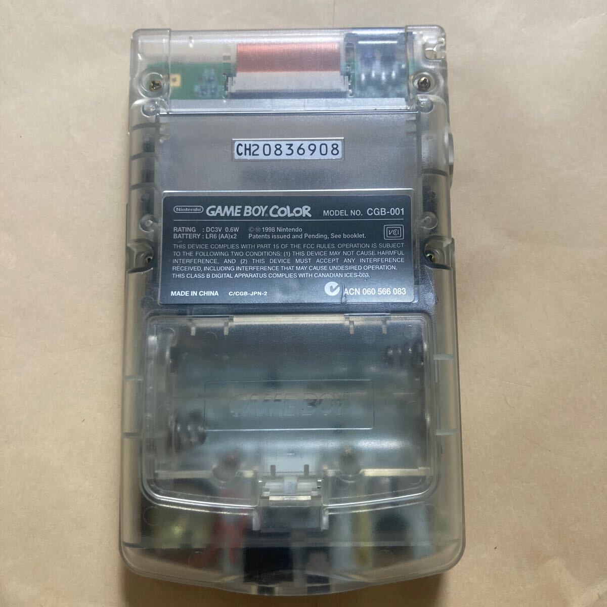 【樂淘letao】日本代購代標第一品牌－送料無料 GBC ゲームボーイカラー 本体 クリア CGB-001 GB GAMEBOY COLOR NINTENDO ニンテンドー 任天堂