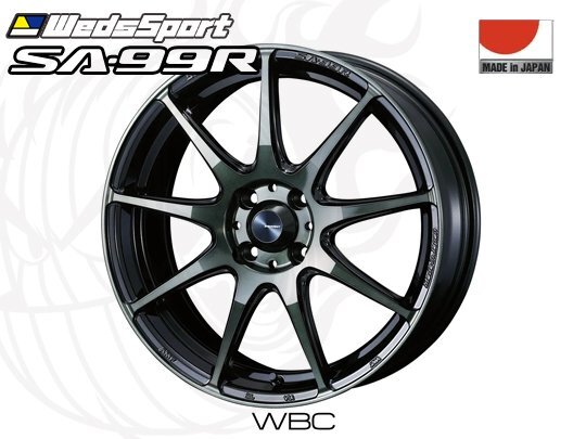 Yahoo!オークション - Weds Sport SA-99R WBC 17インチ×6.5J +50 4H-1...