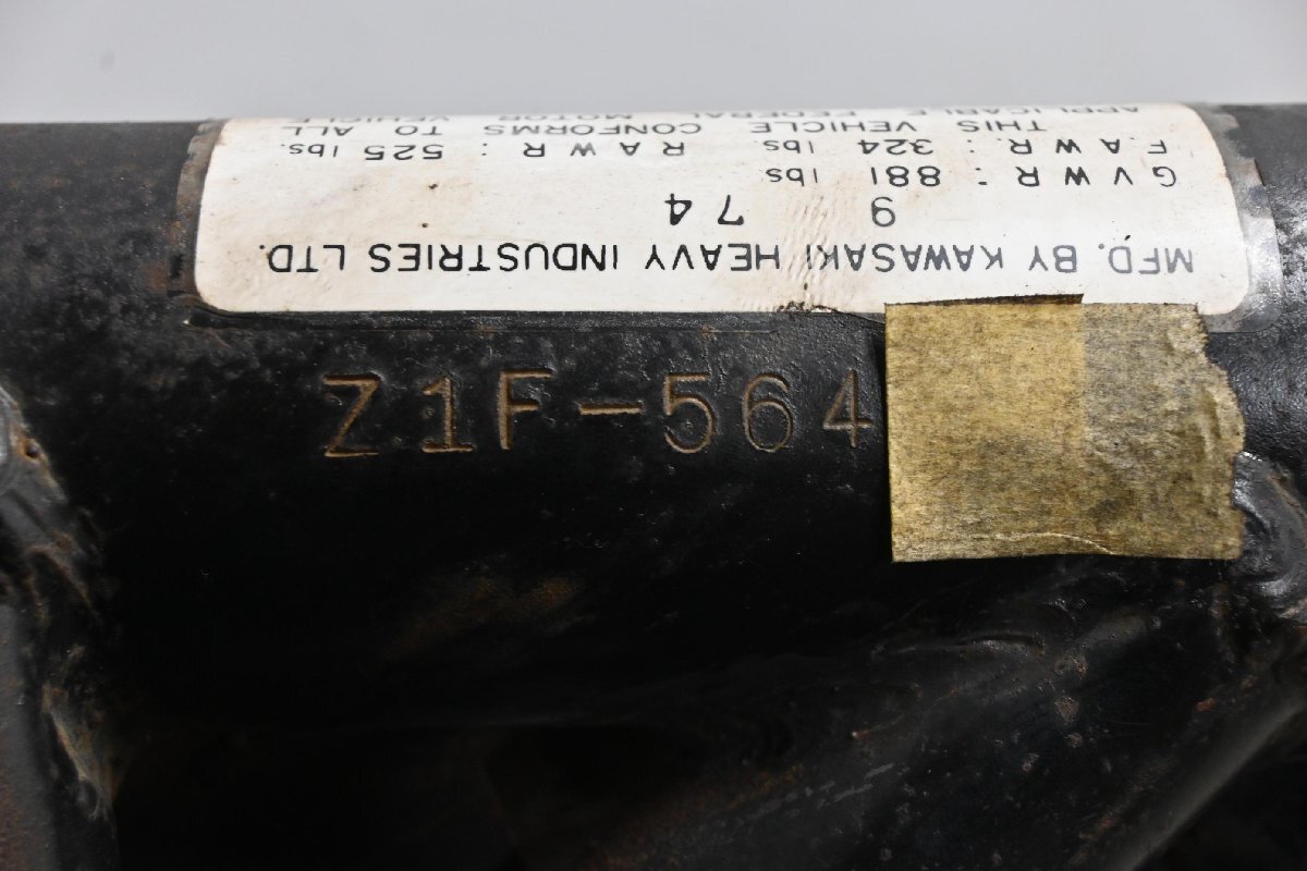 Yahoo!オークション - K1115 当時物 純正 Z1 書類付きフレーム 0188 検...