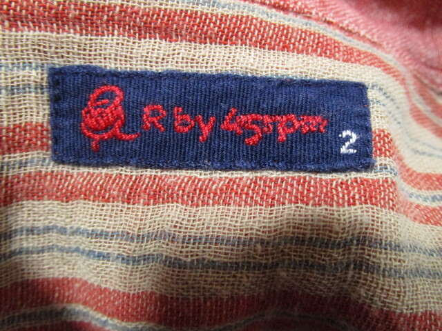 Yahoo!オークション - r by 45rpm ダブルガーゼ 半袖シャツ