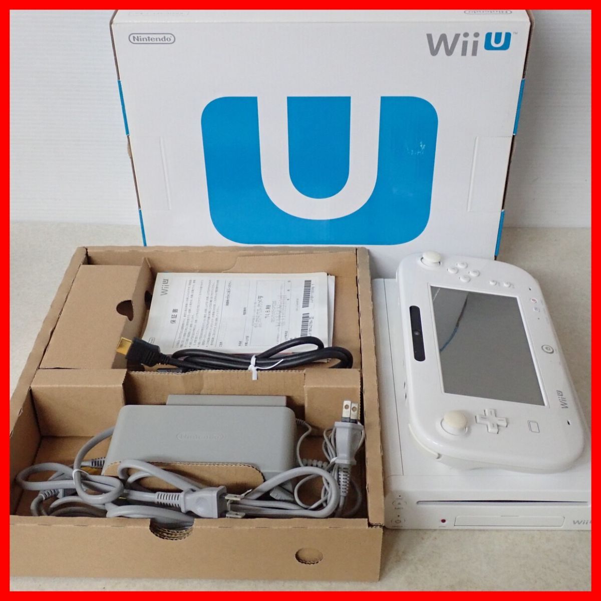 Yahoo!オークション - 動作品 WiiU 8GB 本体 ベーシックセット 箱説付 ...