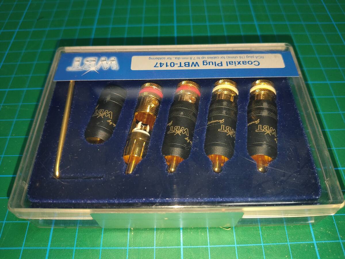 【樂淘letao】日本代購代標第一品牌－【Y2】 WBT RCAコアキシャルプラグ 4個セット WBT-0147 デッドストック未開封 販売終了品