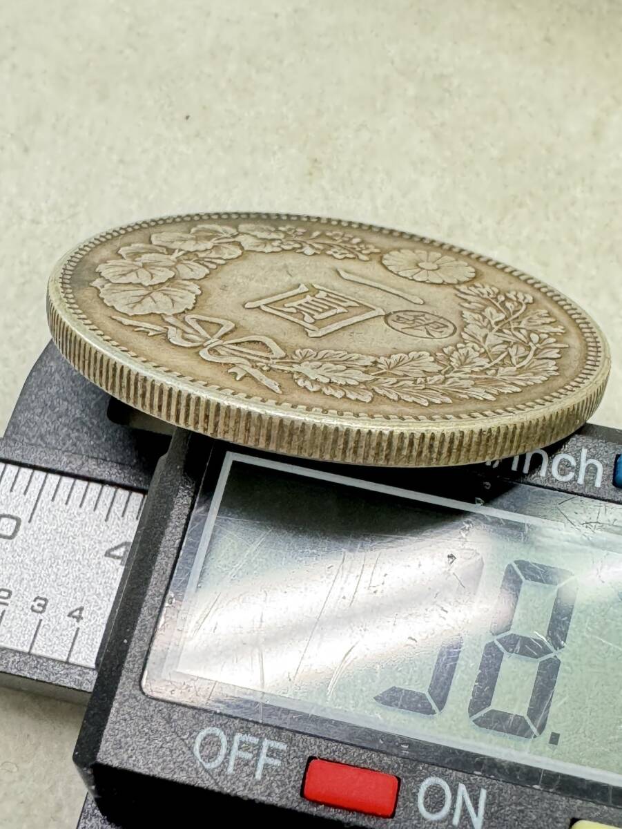 Yahoo!オークション - SK3 明治銀貨 古銭 明治11年 一圓銀貨 総重量約2...