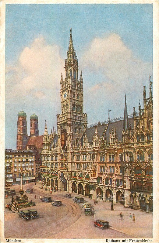 Yahoo!オークション - a-4019【絵葉書】 ミュンヘン フラウエン教会の...
