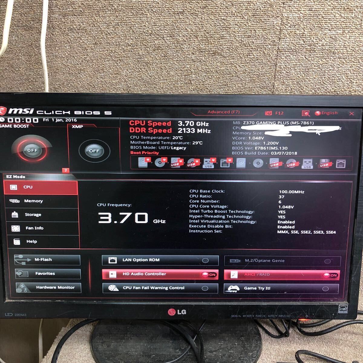 Yahoo!オークション - MG5-1 激安 マザーボード msi Z370 GAMING PLUS ...
