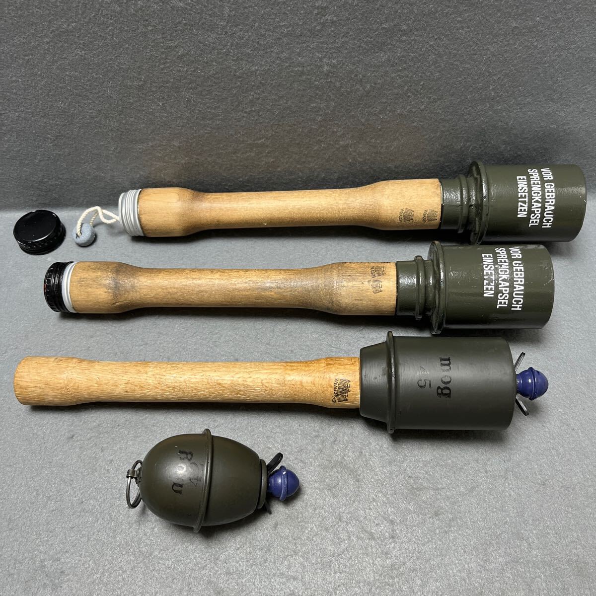 Yahoo!オークション - 1 1サイズ 金属/木製 1924年型柄付き 手榴弾 M24...