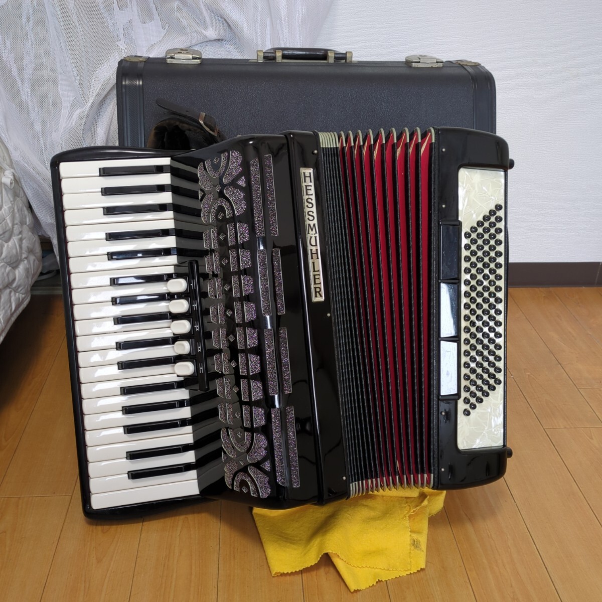 Yahoo!オークション - ヘスミューラー96ベース37鍵盤MML アコーディオ...