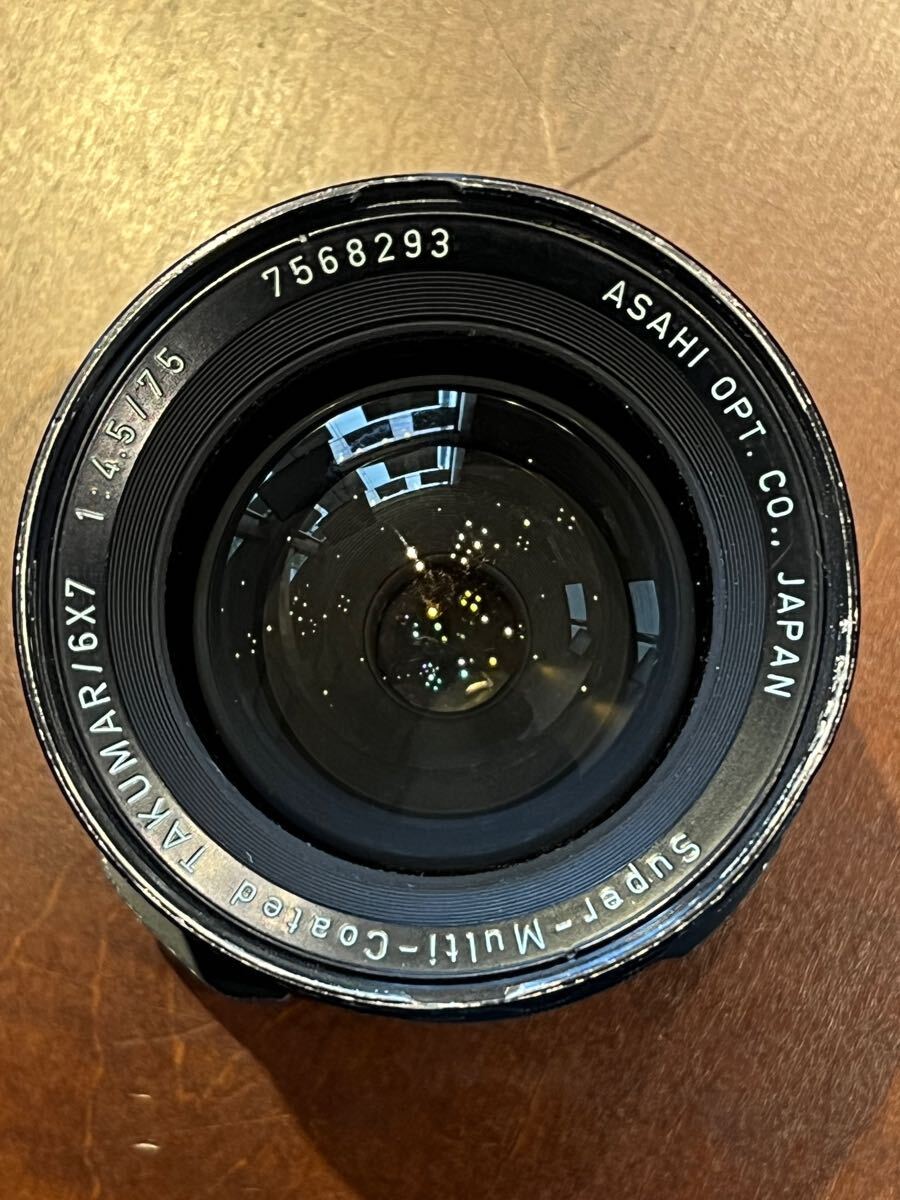 Yahoo!オークション - Super-Multi-Coated TAKUMAR6x7 / 75mm シリアル...
