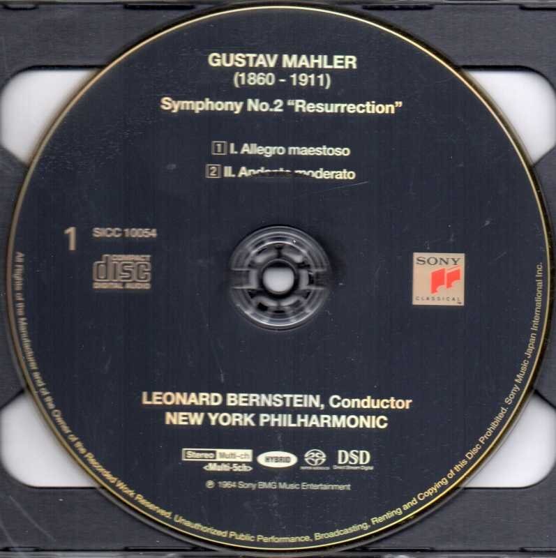 Yahoo!オークション - SACD-HYBR マーラー 交響曲第2番 バーンスタイン...