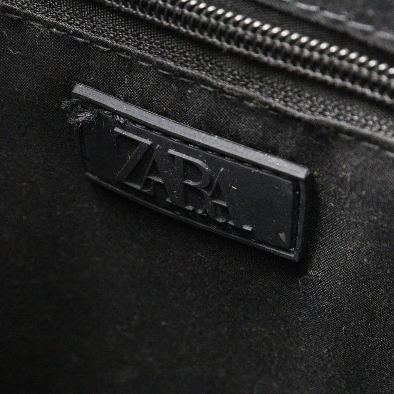 Yahoo!オークション - 美品 ザラ ZARA 2WAY スクエアハンドバッグ ブラ...