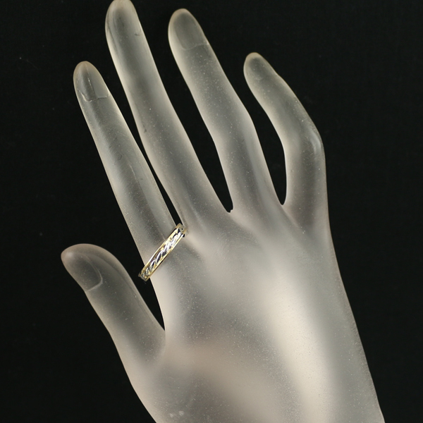 Yahoo!オークション - ディオール リング ツイスト 15号 Pt950/K18YG ...