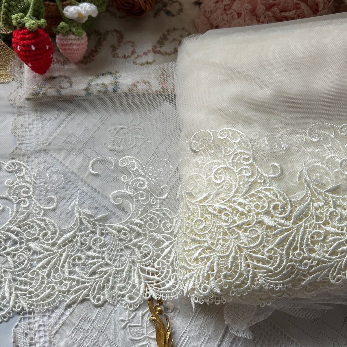 Yahoo!オークション - 1m チュールレース P3-31