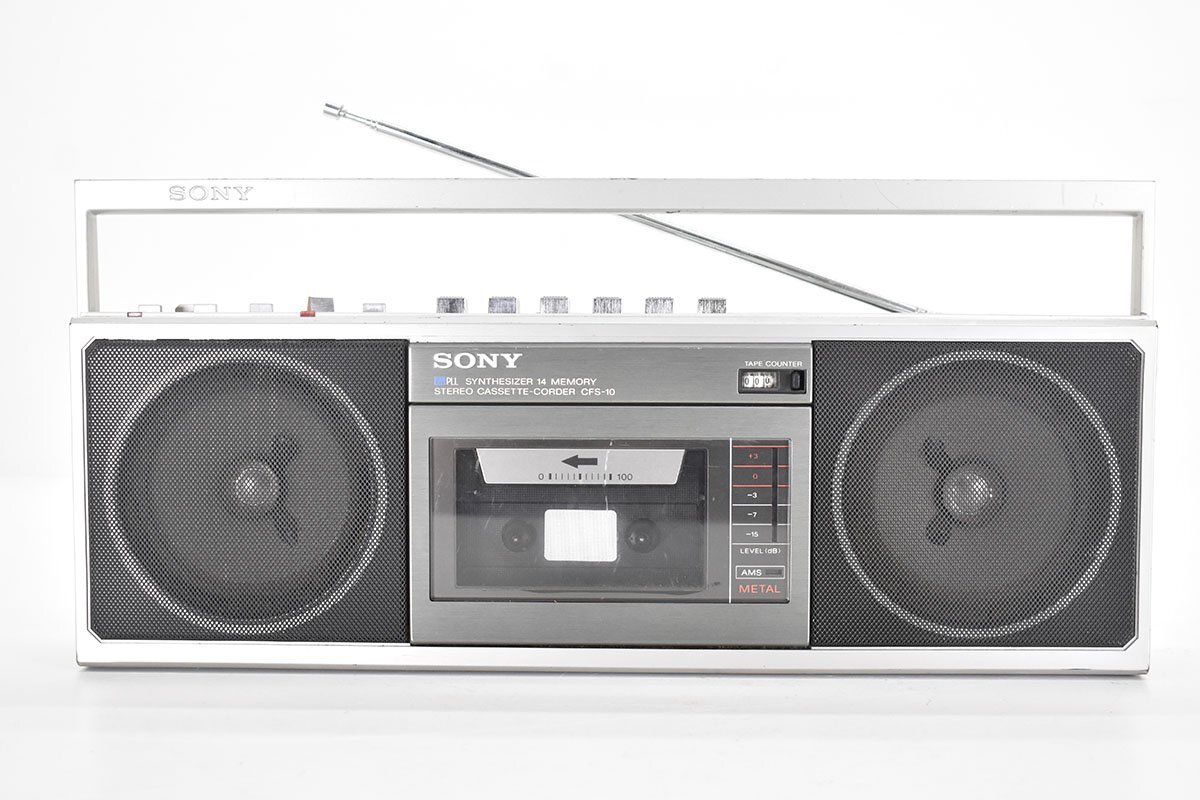 Yahoo!オークション - SONY CFS-10 ラジカセ[ソニー][ラジオカセットレ...