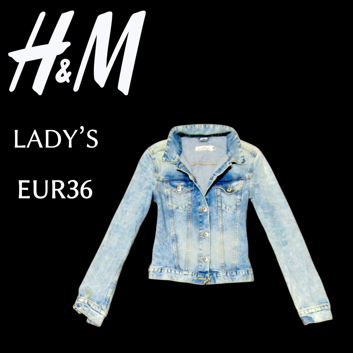 Yahoo!オークション - レディースEUR36 H&M ストレッチGジャン