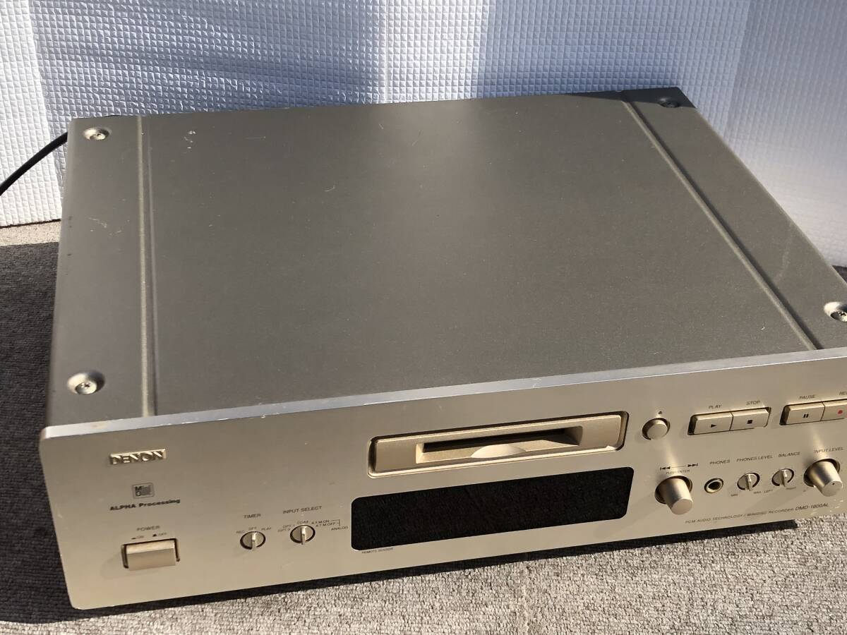 Yahoo!オークション - DENON デノン DMD-1800AL MDデッキ ジャンク...