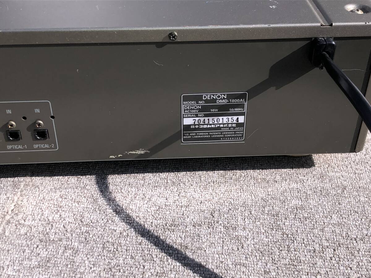 Yahoo!オークション - DENON デノン DMD-1800AL MDデッキ ジャンク...