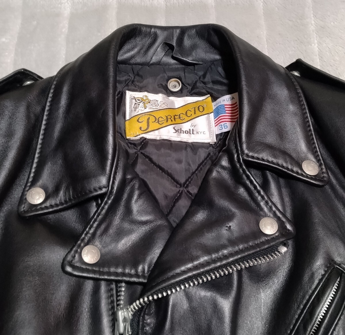 Yahoo!オークション - 【118】schott ダブルライダース（36）