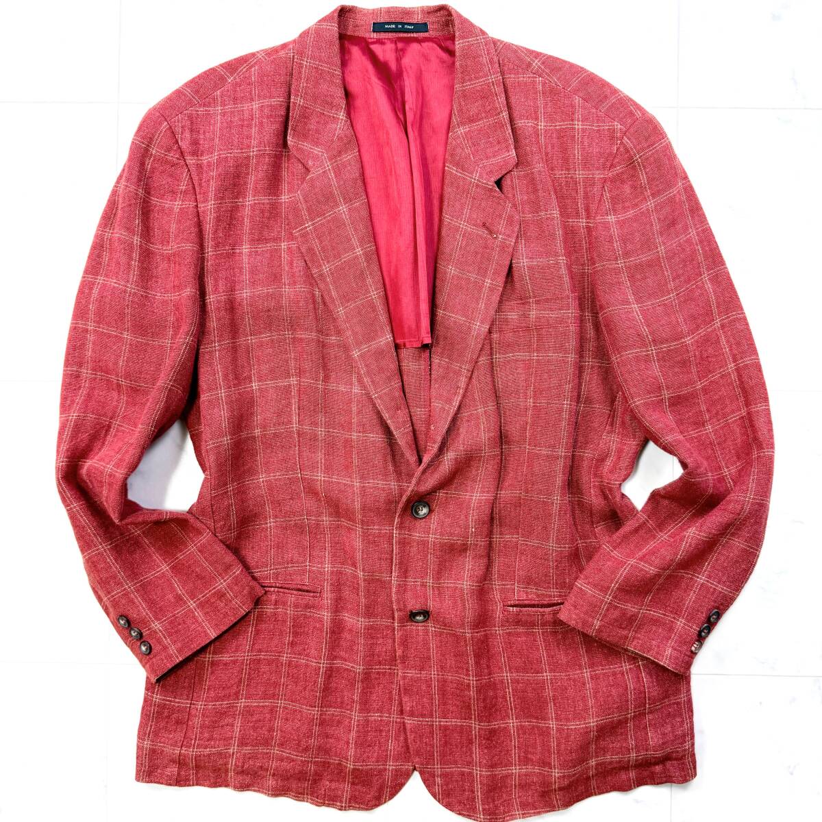 Yahoo!オークション - 美品 2XL エンポリオアルマーニ 高級リネン EMPO...