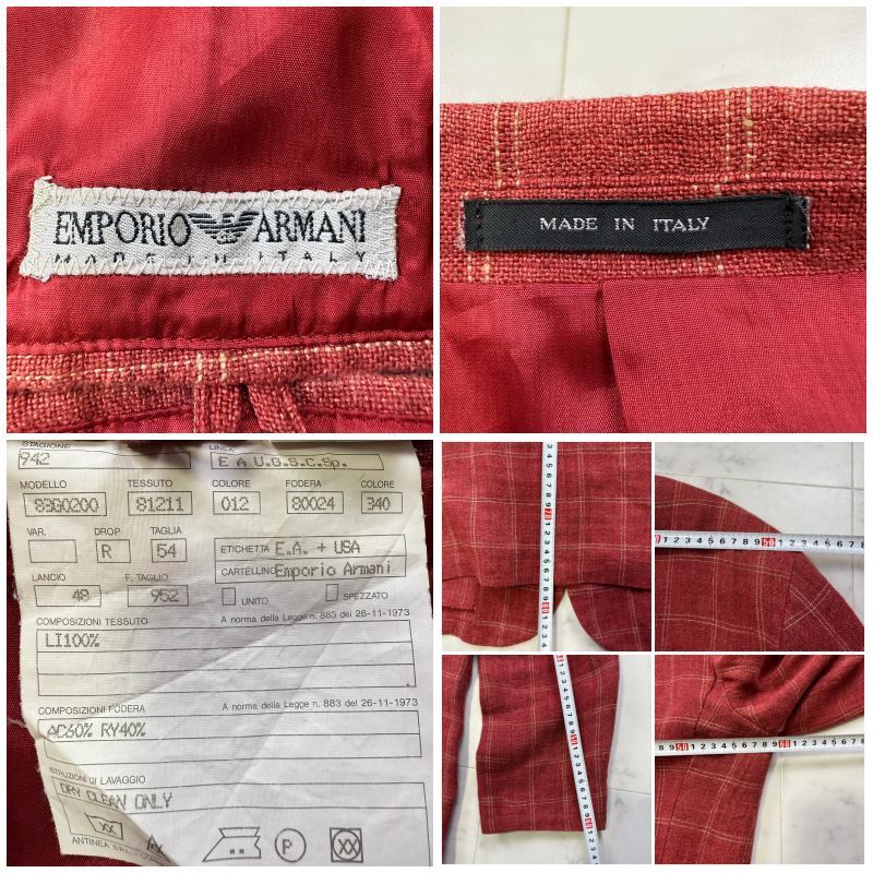 Yahoo!オークション - 美品 2XL エンポリオアルマーニ 高級リネン EMPO...