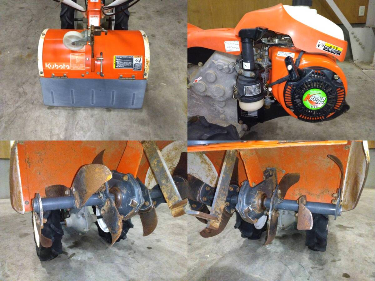 Yahoo!オークション - 福島 クボタ 管理機 TR600 6.2馬力 ガソリン ロ...