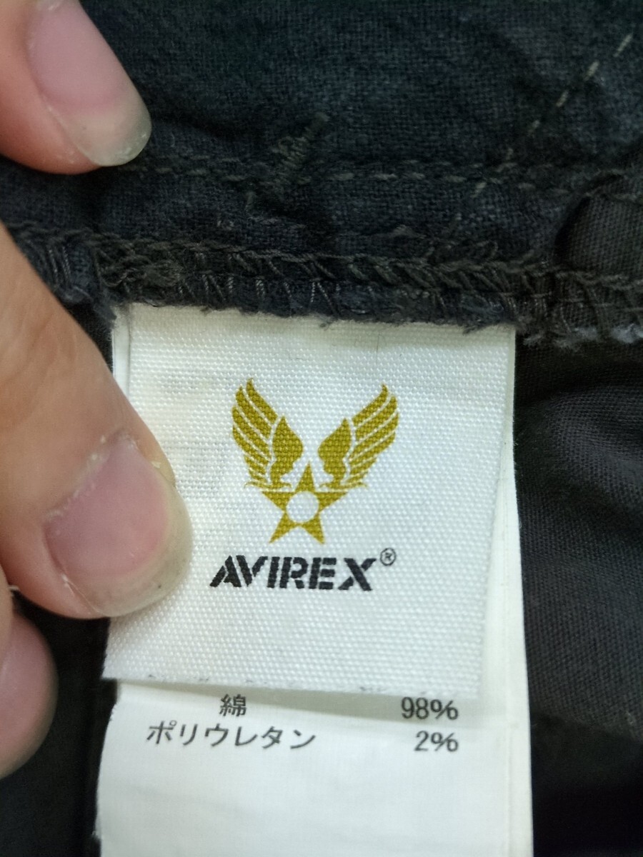 Yahoo!オークション - 8．AVIREX アヴィレックス クロップドパンツ 総...