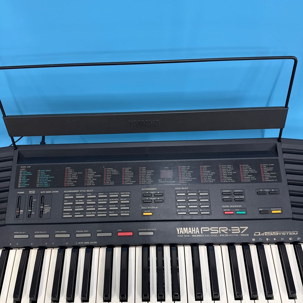 Yahoo!オークション - 【B716-5】 YAMAHA 「PSR-37」 DASSYSTEM 電子キ...