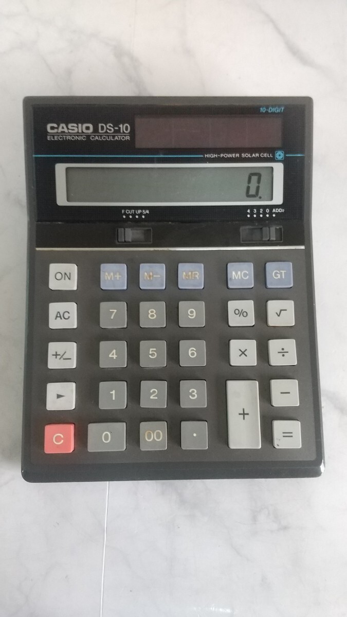 Yahoo!オークション - K3810 CASIO DS-10 ソーラー電卓/ カシオ /現状...