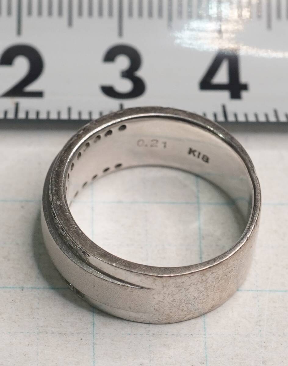 Yahoo!オークション - ダイヤ 0.21ct 12号 k18WG 大網てんとう虫 E637-...