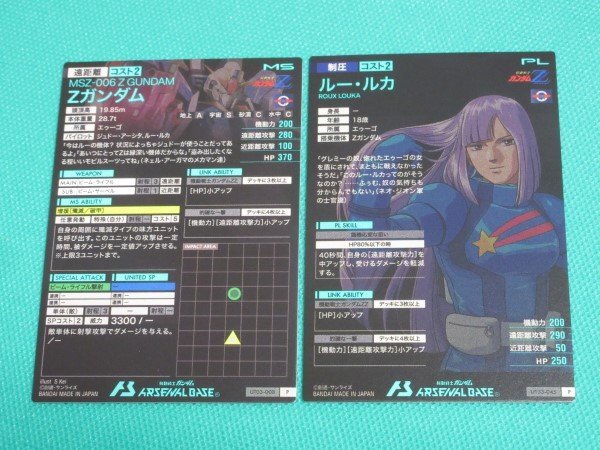 Yahoo!オークション - アーセナルベース UT03 P Zガンダム＋ルー・ルカ...