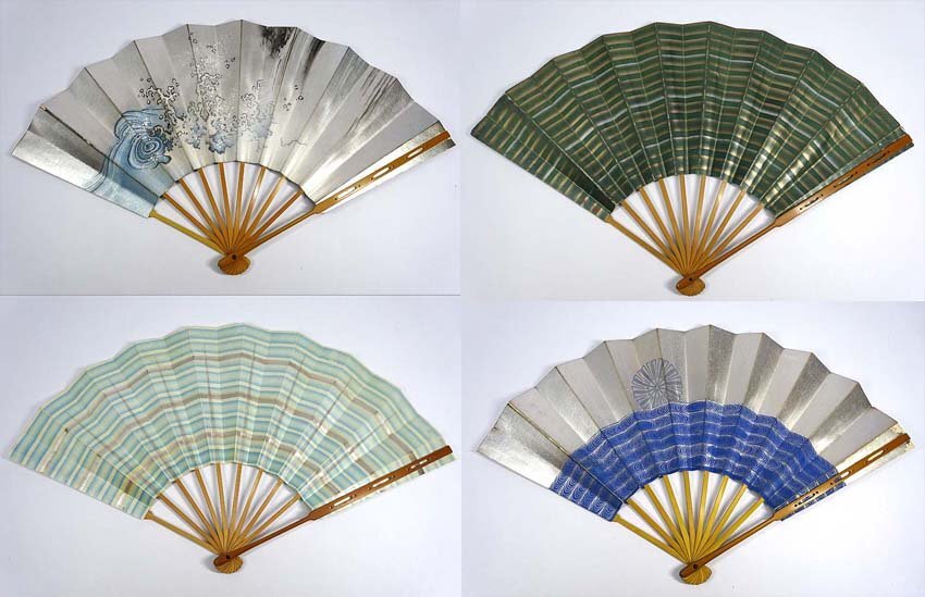 Yahoo!オークション - 緑屋t 和装小物 舞扇子 4本 まとめて 十松屋福井...