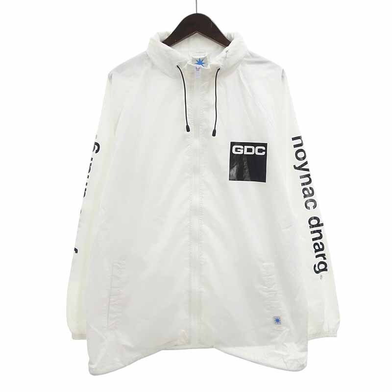 Yahoo!オークション - GDC 袖 プリント ナイロン ジップアップ ジャケ...